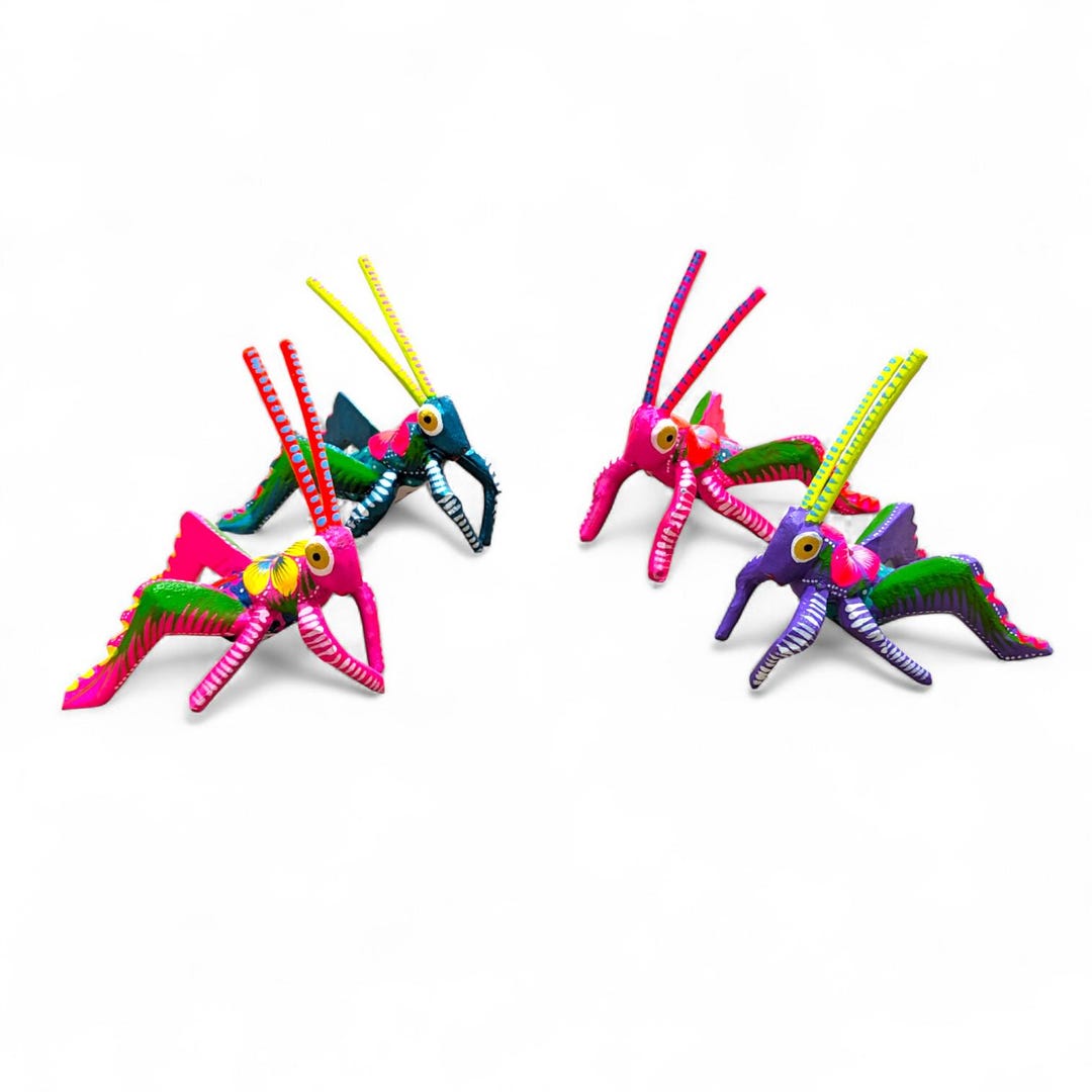 2.43" Cricket Figures,alebrije Cricket,mini Cricket,mini Figures,wooden ...