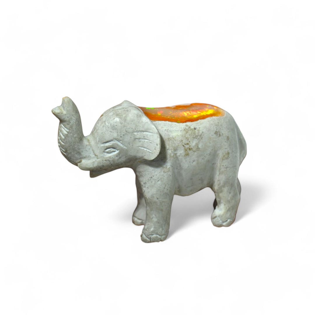 Precious Opal,stone Elephant,natural Opal,opal Elephant,opal Figure ...