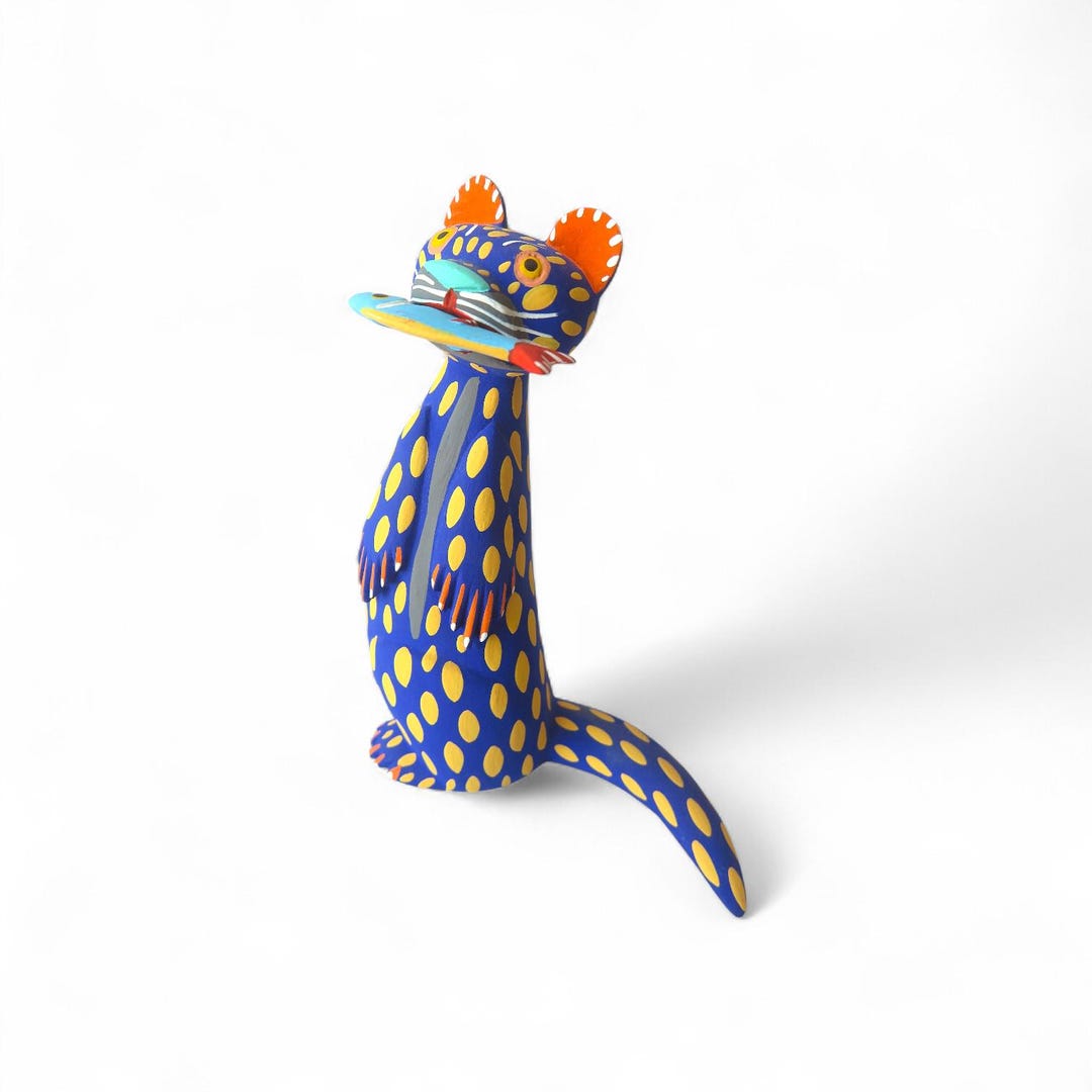 8.00" Otter Figures,alebrije Otter,blue Otter,medium Figures,wooden ...