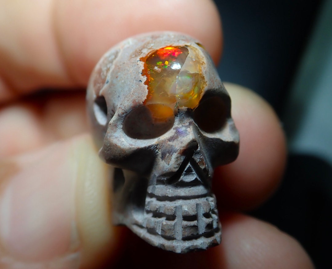 Skull Pendant,opal Pendant,light Pendant,skull Opal,skull Figure,opal ...