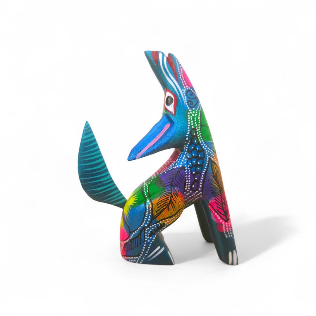 5.00" Wolf Figures,alebrije Wolf,colorful Wolf,medium Wolf,medium ...