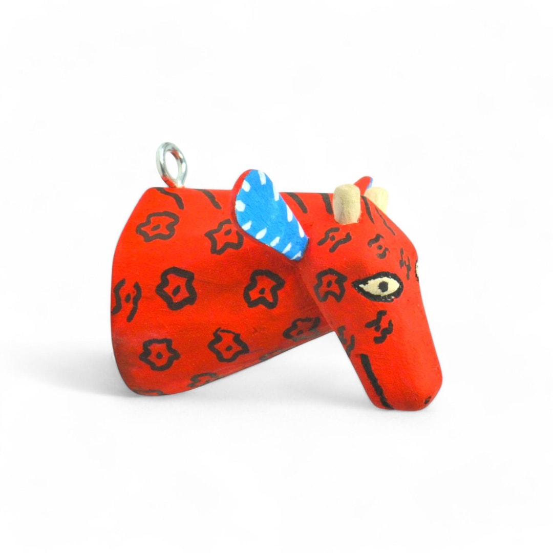 2.80" Sheep Head Figures,alebrije Sheep Head,red Sheep Head,small ...