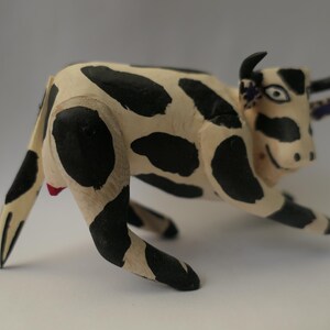 Oaxaca Wood Carving Animal Cow Figurine Mexican Folk Art - Etsy