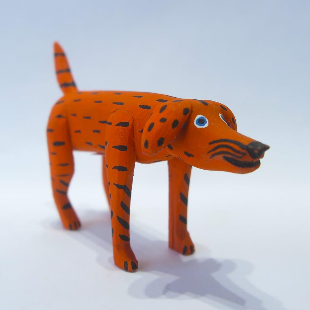 Oaxaca Wood Carving Dog Mexican Folk Art - Etsy
