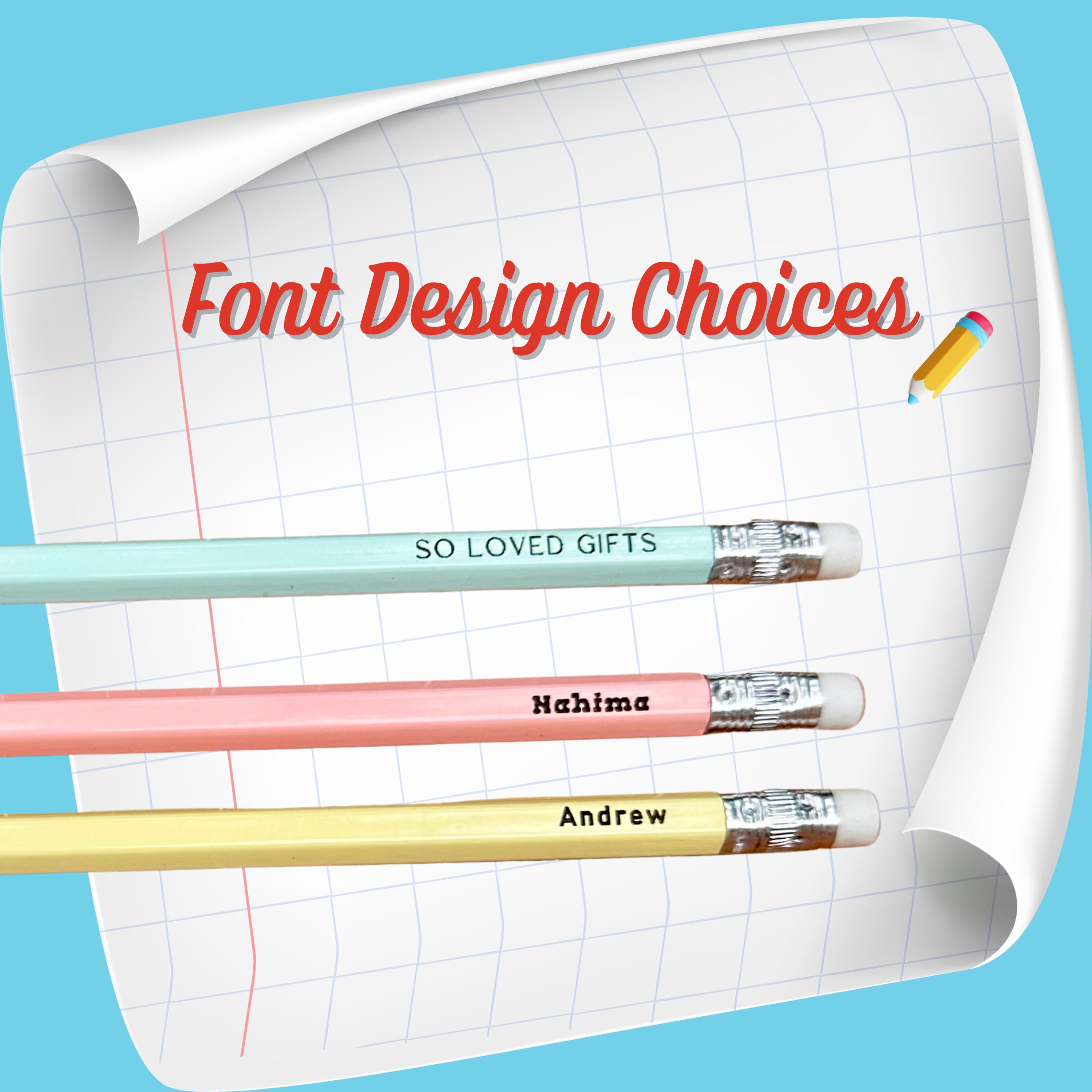 Personalized Pencils, Pastel Pencils, Engraved Pencils, Custom Teacher ...