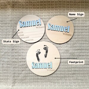 Custom Baby Arrival Announcement Sign, Baby Name With Birth Stats, Baby ...