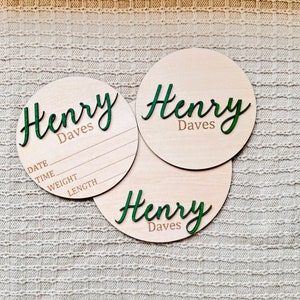 Custom Baby Arrival Announcement Sign, Baby Name With Birth Stats, Baby ...