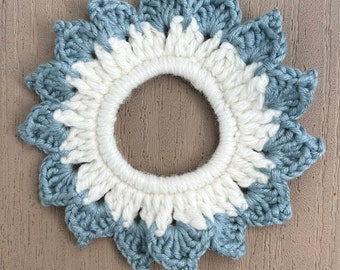 Sandy Flower Scrunchie Crochet Pattern - Etsy