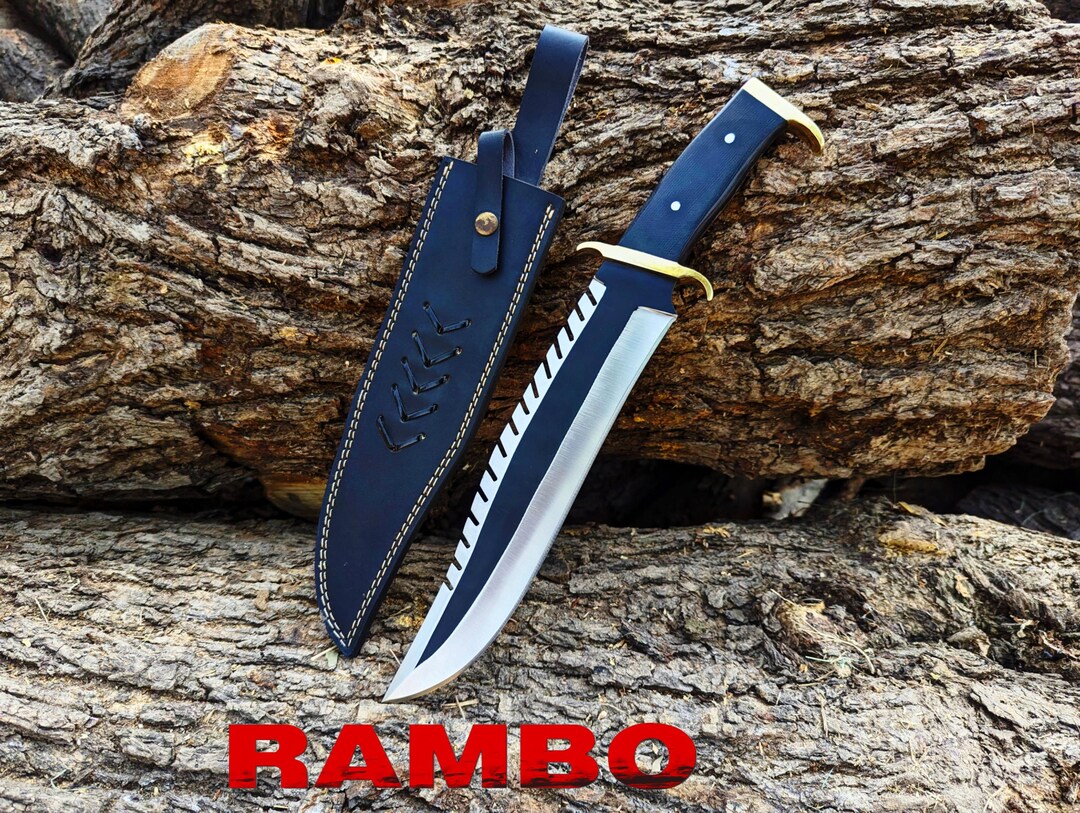 Rambo Knife: Inspired of Rambo First Blood Part 2 Movie Replica Knife ...