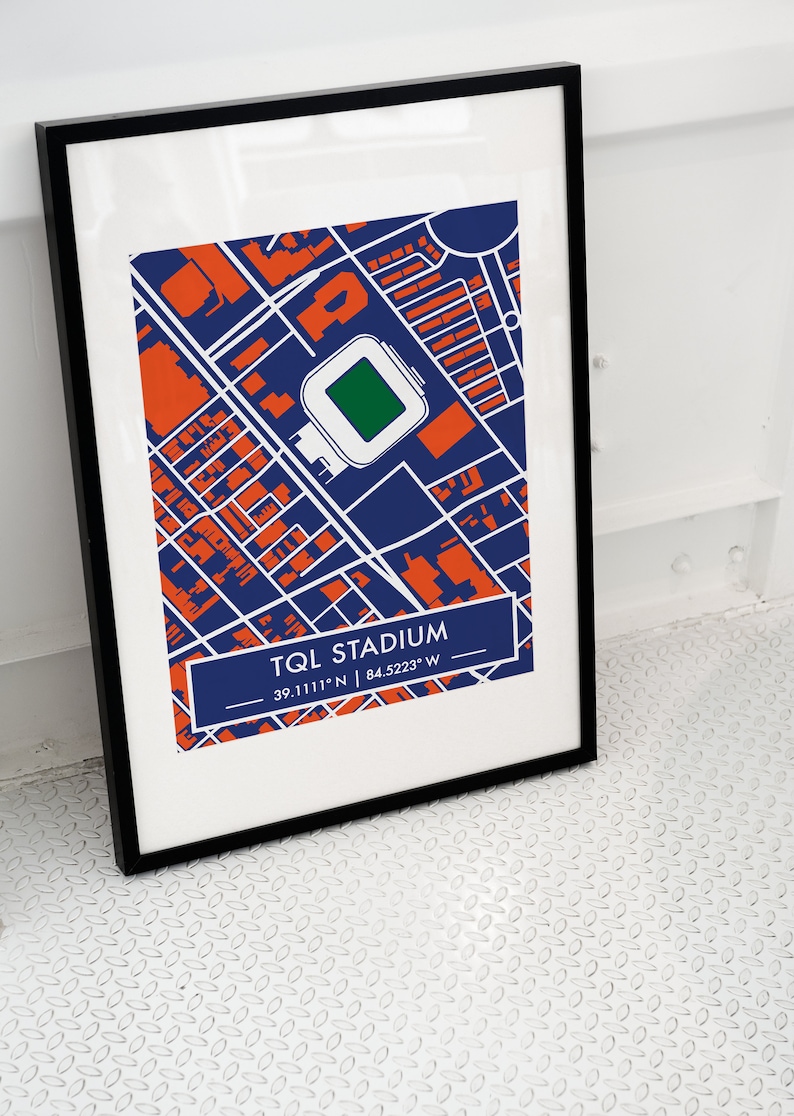 TQL Stadium Coordinates Map - Screen Printed Poster - Home of FC ...