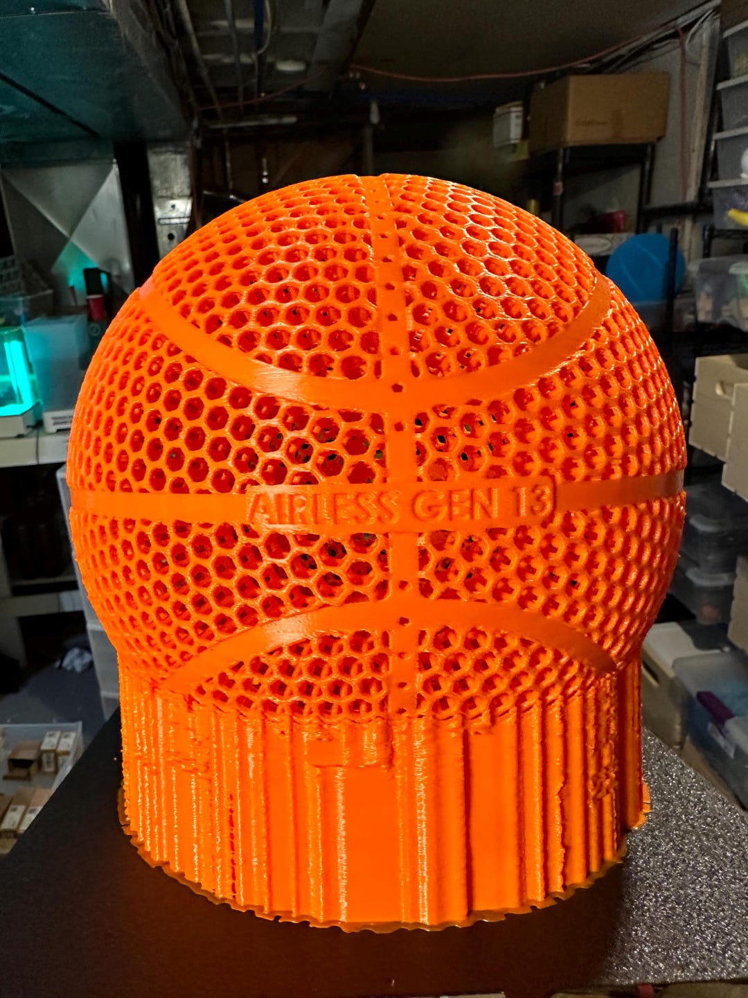 Airless Basketball 3D Printed Indoor Silent/quiet Airless Ball ...