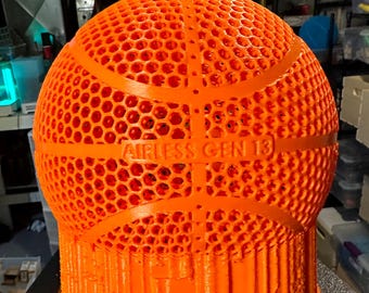 Airless Basketball, 3d Printed Basketball Display, Sports Ball Decor ...