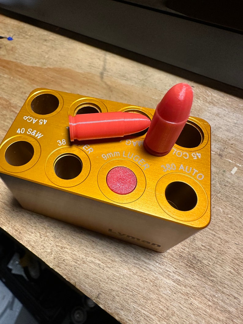 3D Printed 9mm Dummy Rounds. 100% Solid. Made in USA. 5/10/50/100 Pack ...