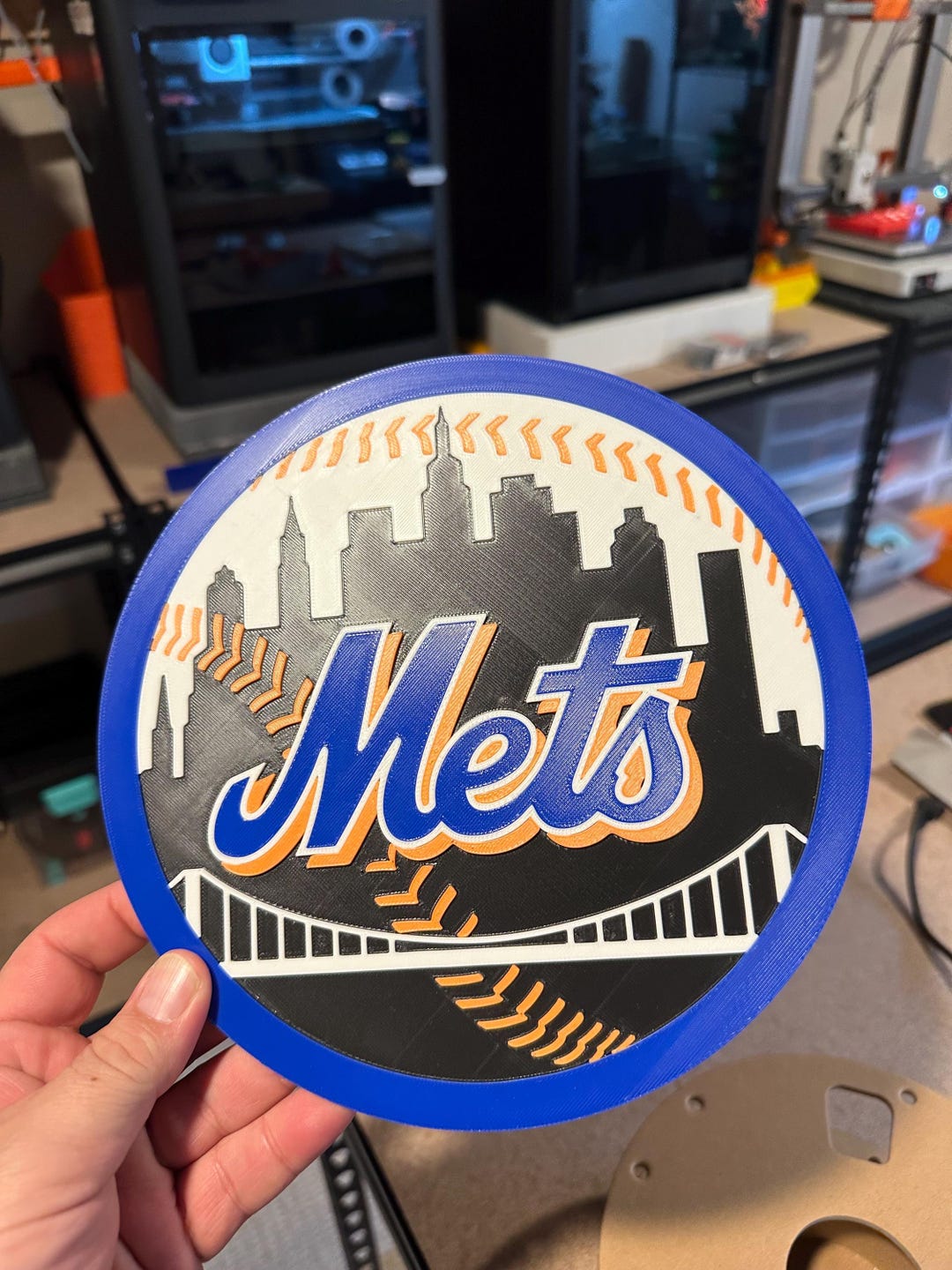 3D Printed New York Mets Plaque: Home Decor Gift (4.5"/8.5") - Etsy