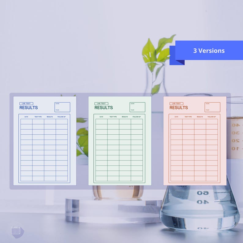 Lab Tracker | Test Results | Editable PDF | Medical Tracker | Digital ...