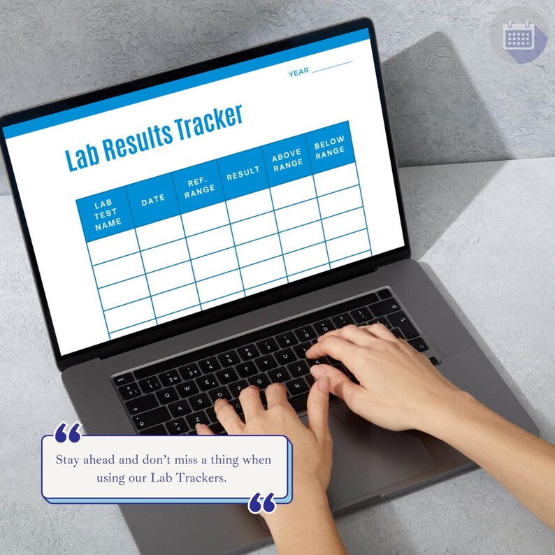 Lab Tracker | Test Results | Minimalist Medical Tracker | Test Record ...