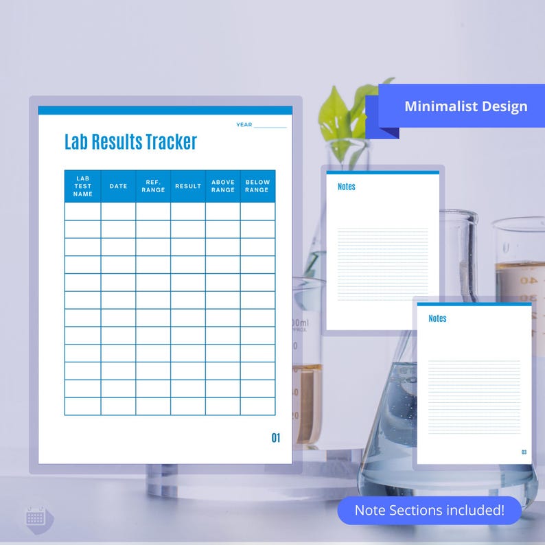 Lab Tracker | Test Results | Minimalist Medical Tracker | Test Record ...