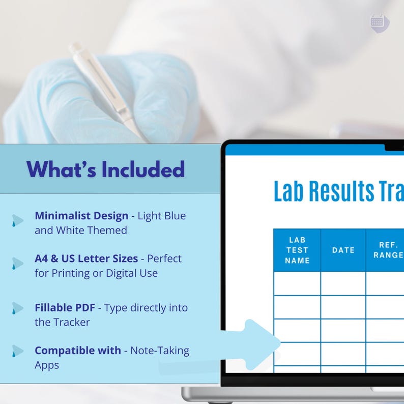 Lab Tracker | Test Results | Minimalist Medical Tracker | Test Record ...