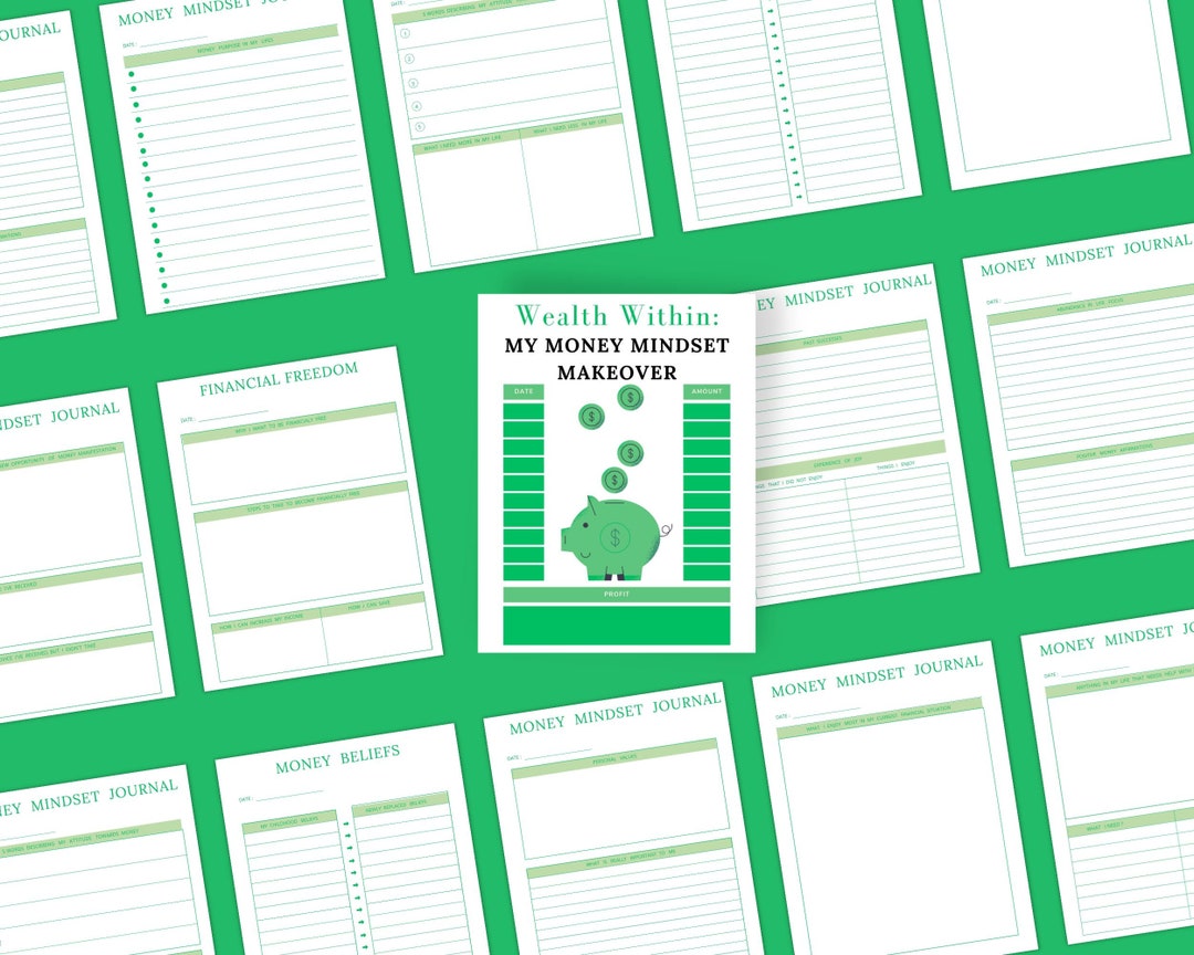 Money Growth Mindset Journal Personal Finance Budget Planning Self Help ...