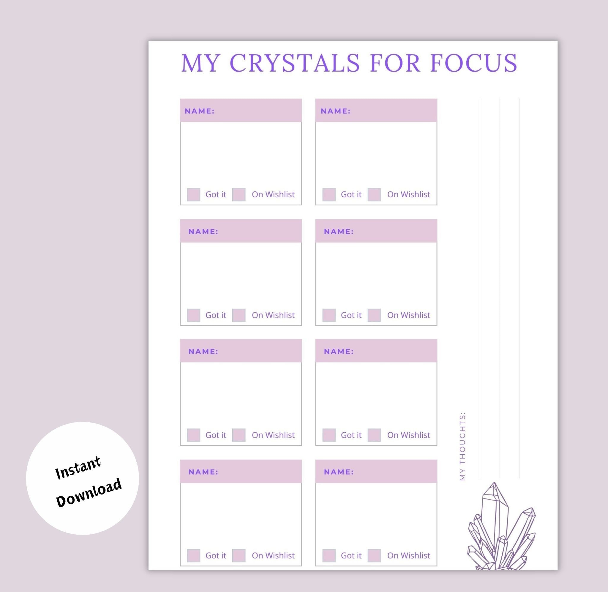 Printable Moon Phase Journal Calendar for Manifesting Abundance Using ...