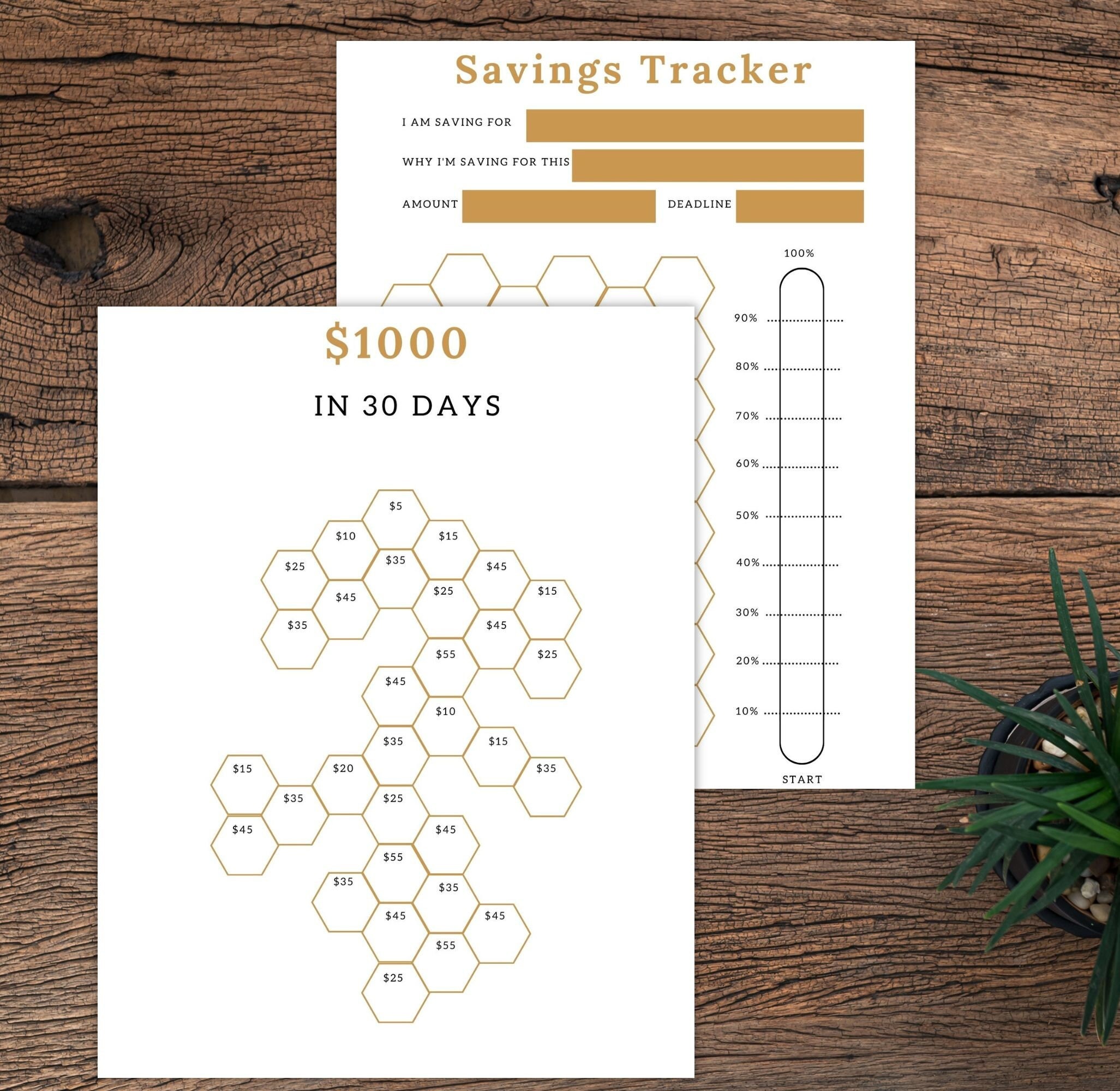 Digital Savings Tracker Printable A4 Vacation Savings Journal for Debt ...