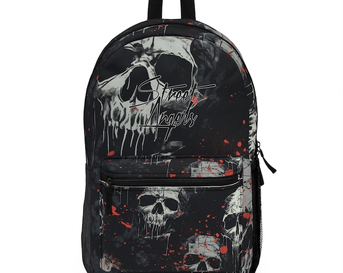 Street Angels Graphic Skull Backpack , Graphic Bags , Skull Designed ...