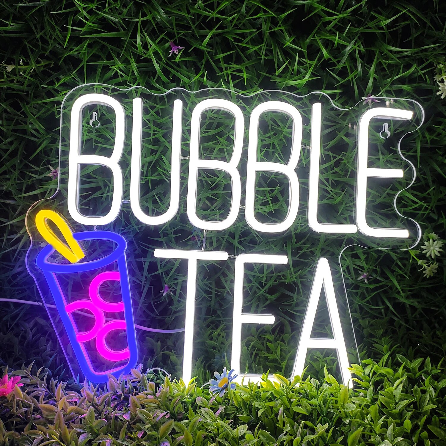 Bubble Tea Neon Sign Bubble Milk Tea Led Neon Sign Dimmable Business ...