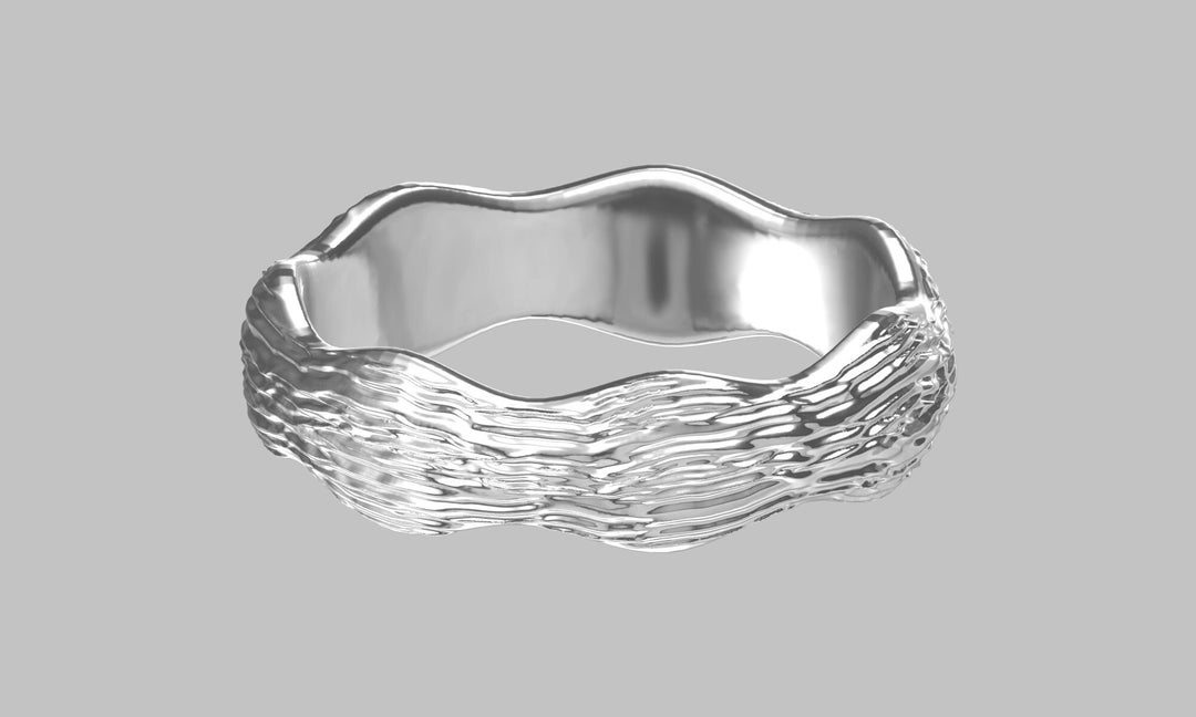 Uneven Tree Bark Ring 3D Model Stl File - Etsy