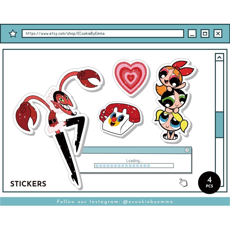 Powerpuff Girl Stickers Cartoon Network Animation Anime Series Vinyl ...