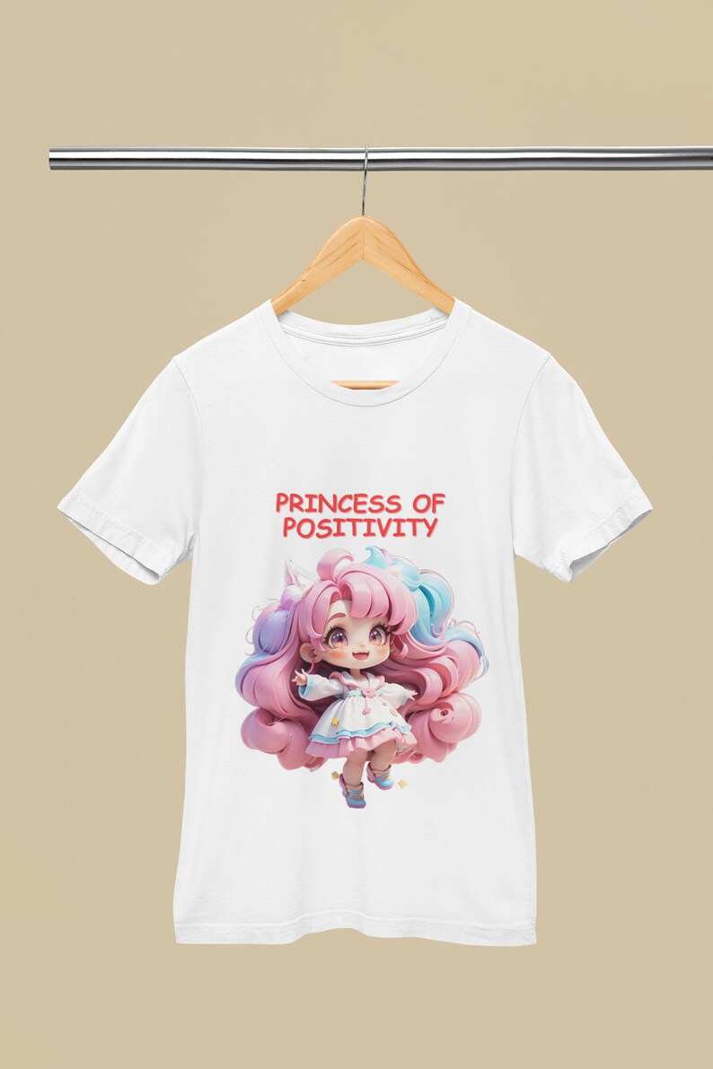 Organic Kids T-shirt Princess of Positivity Eco Friendly Match Your ...