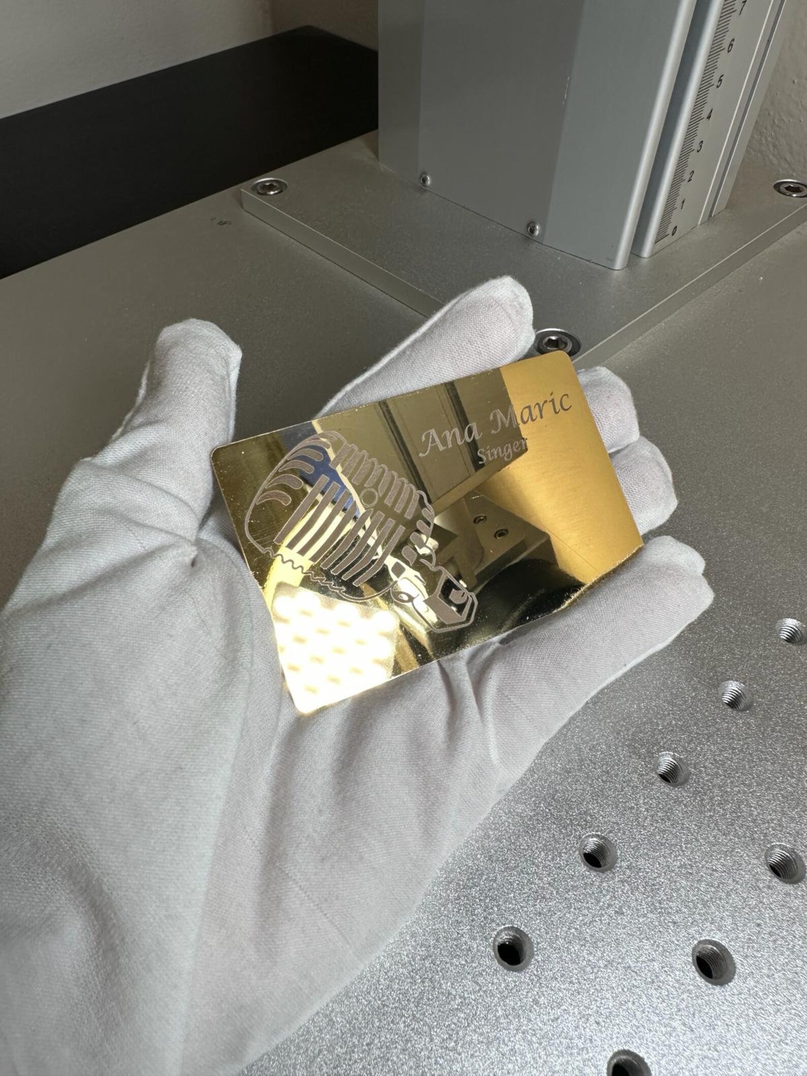 Personalized Engraved Metal Cards, Business Card / Set of 10 | Minimum ...