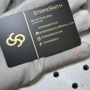 Personalized Engraved Metal Cards, Business Card / Set of 10 | Minimum ...