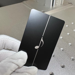 Personalized Engraved Metal Cards, Business Card / Set of 10 | Minimum ...