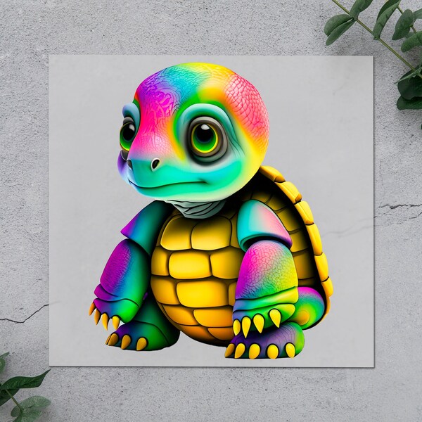 Whimsical Turtle - Etsy