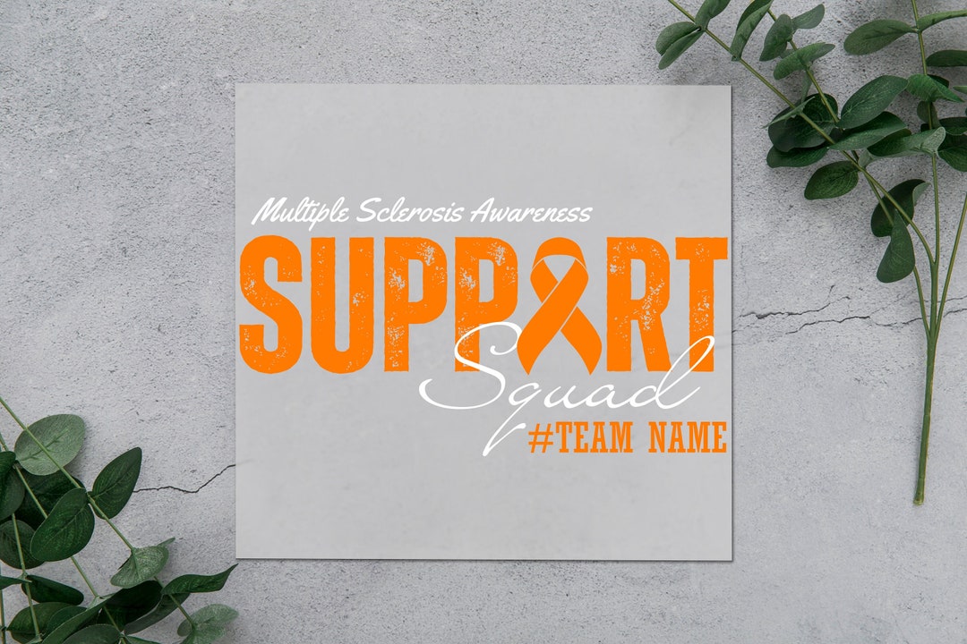 Custom Multiple Sclerosis Awareness Support DTF Transfer, Multiple ...