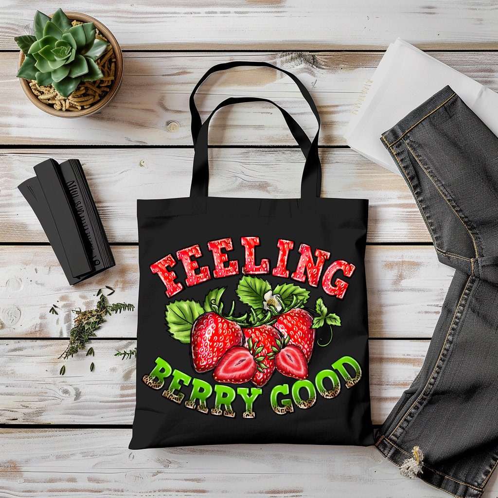 Feeling Berry Good DTF Transfer Sheet, Vibrant Strawberry Iron On, Bold ...