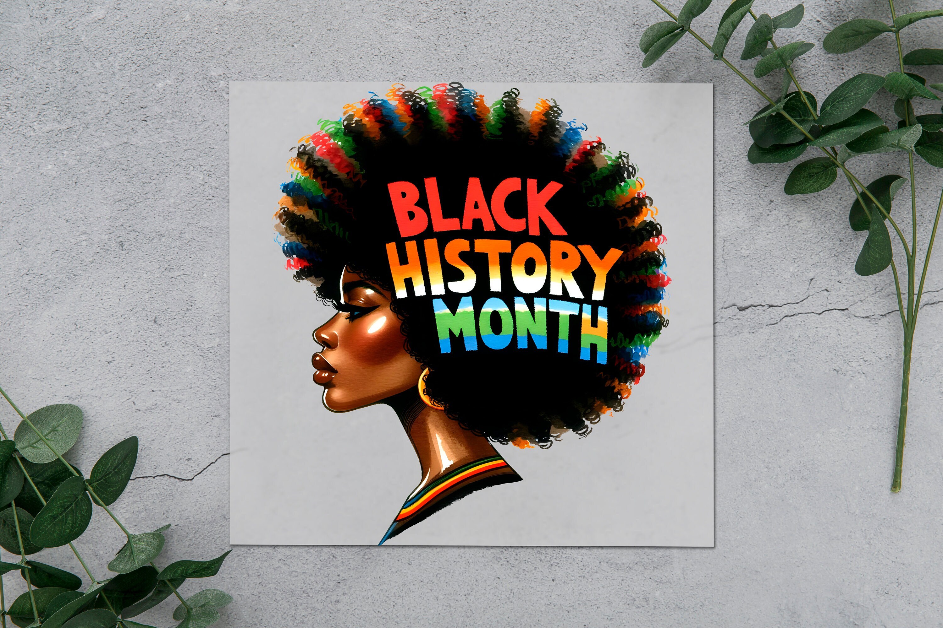 Juneteenth Black History Month Afro Women DTF Transfer Sheet, Black ...