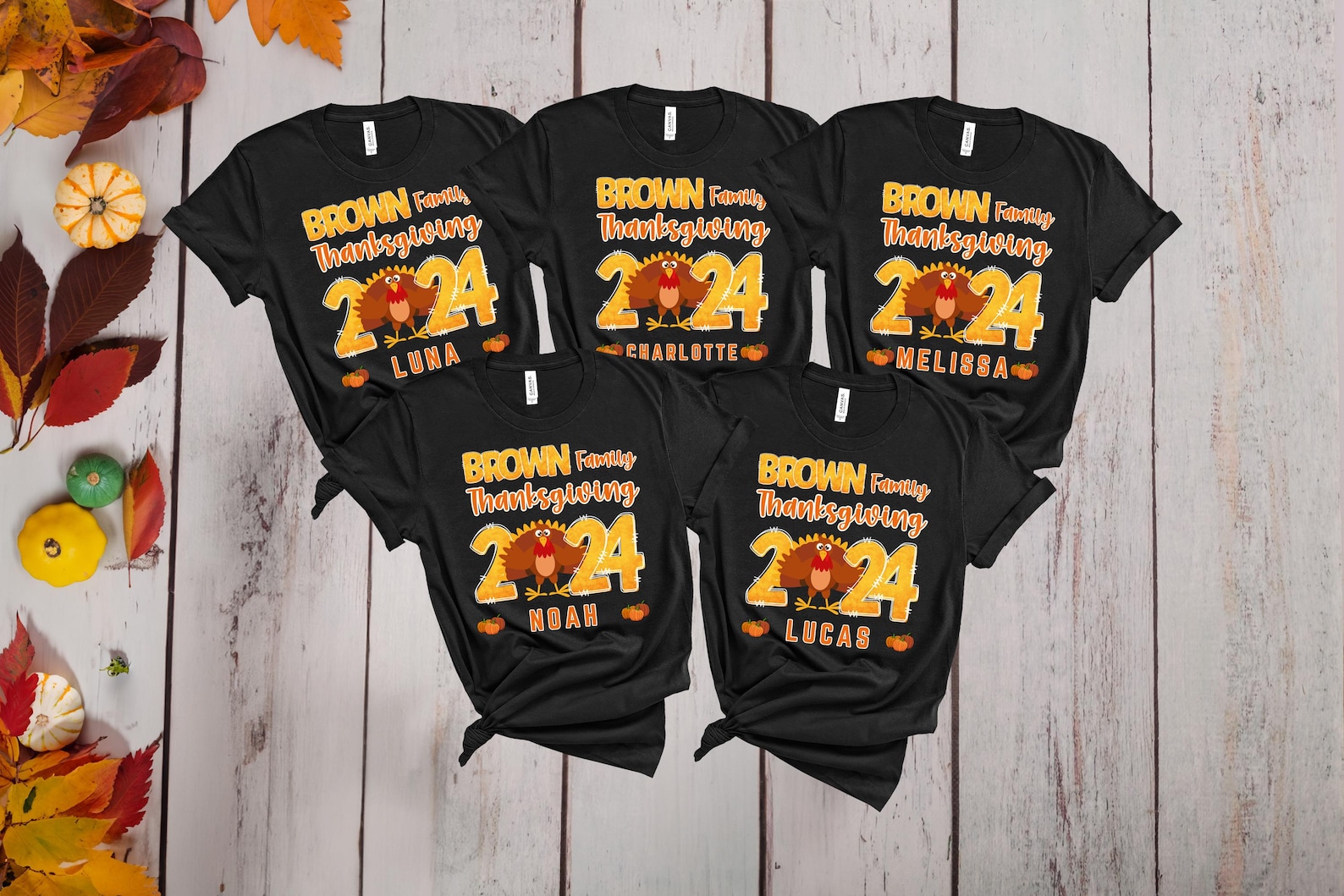 Custom Thanksgiving Family Shirts, Turkey Matching Family Personalized ...