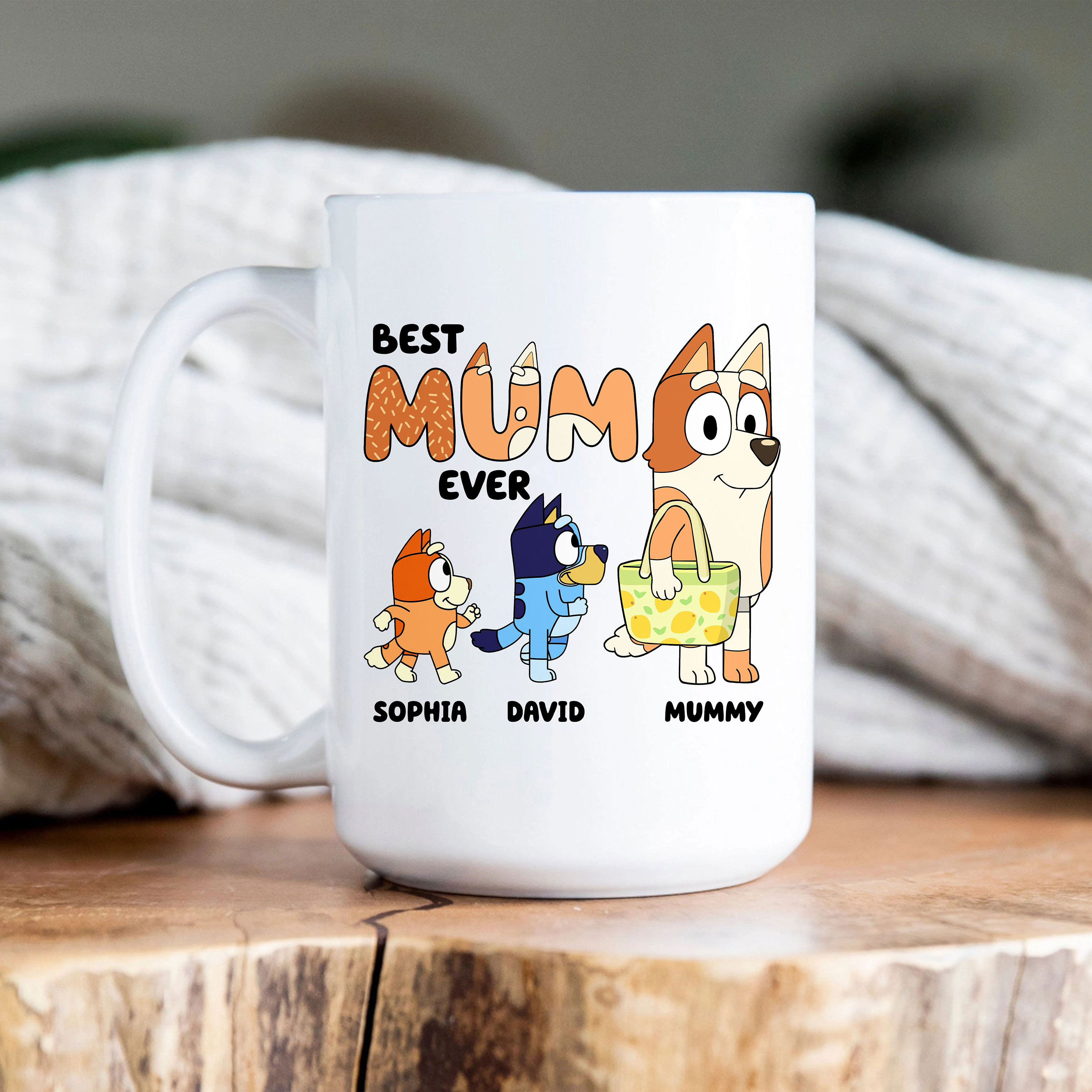 Bluey Chilli Best Mum Ever Mug, Bluey Mother's Day Gift, Bluey Gift for ...