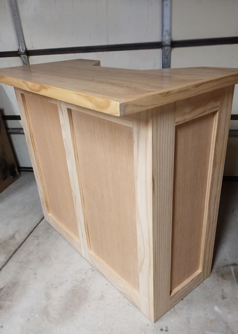Unfinished, Ready to Paint Portable Solid Wood Home Bar - Etsy