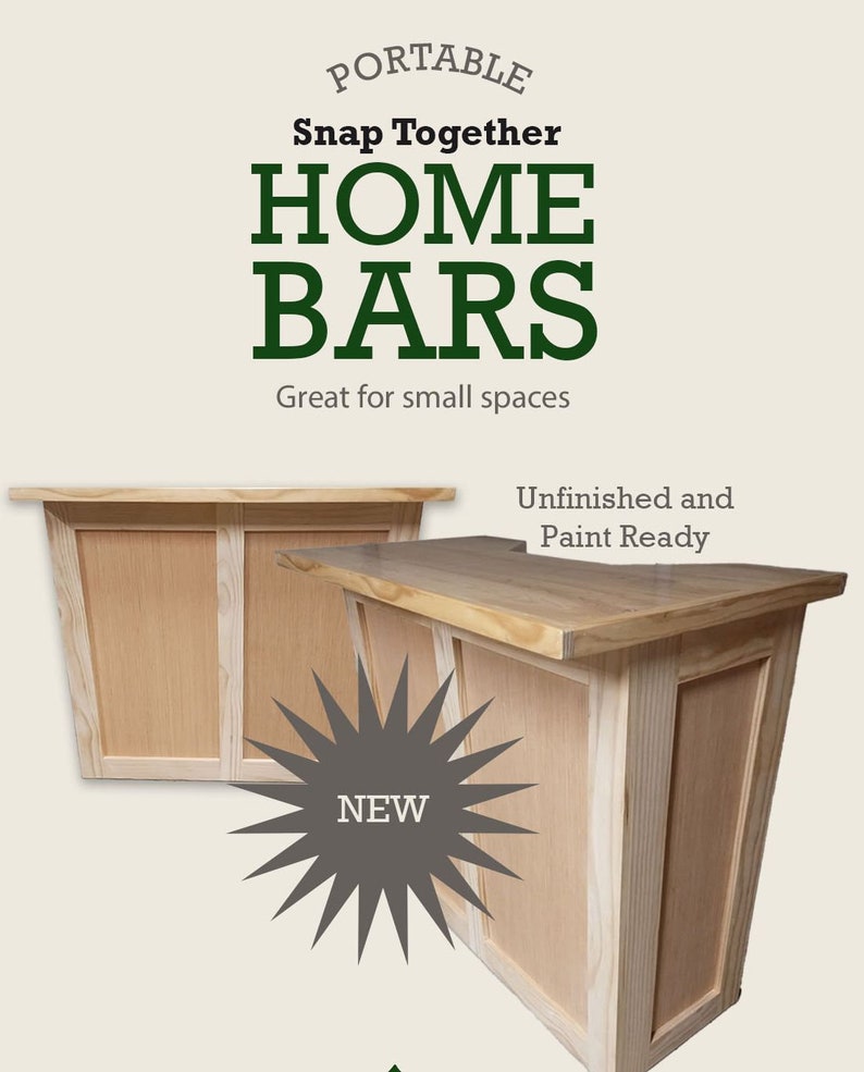 Portable Home Bar, Festival, Farmers Market Stand - Solid Wood ...