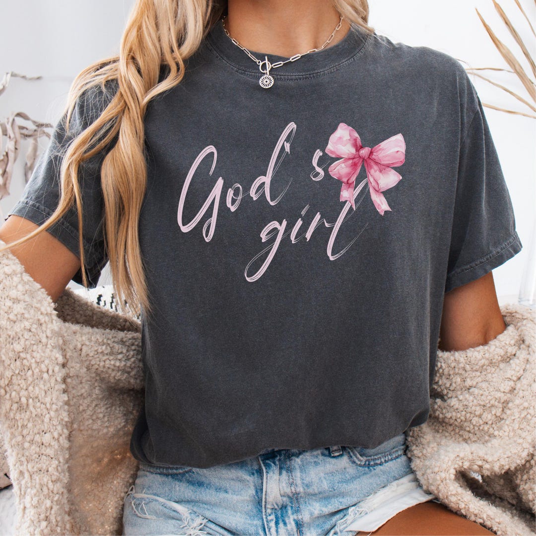 Comfort Colors Coquette Church Shirt, Jesus Tshirt, Christian Apparel ...