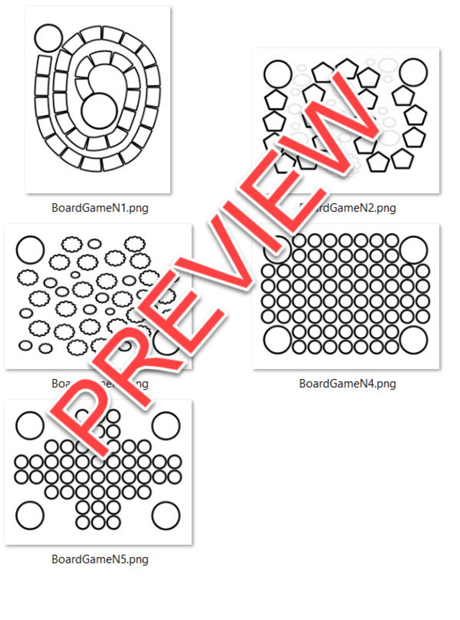 Printable Blank Board Game Templates DIY - Etsy
