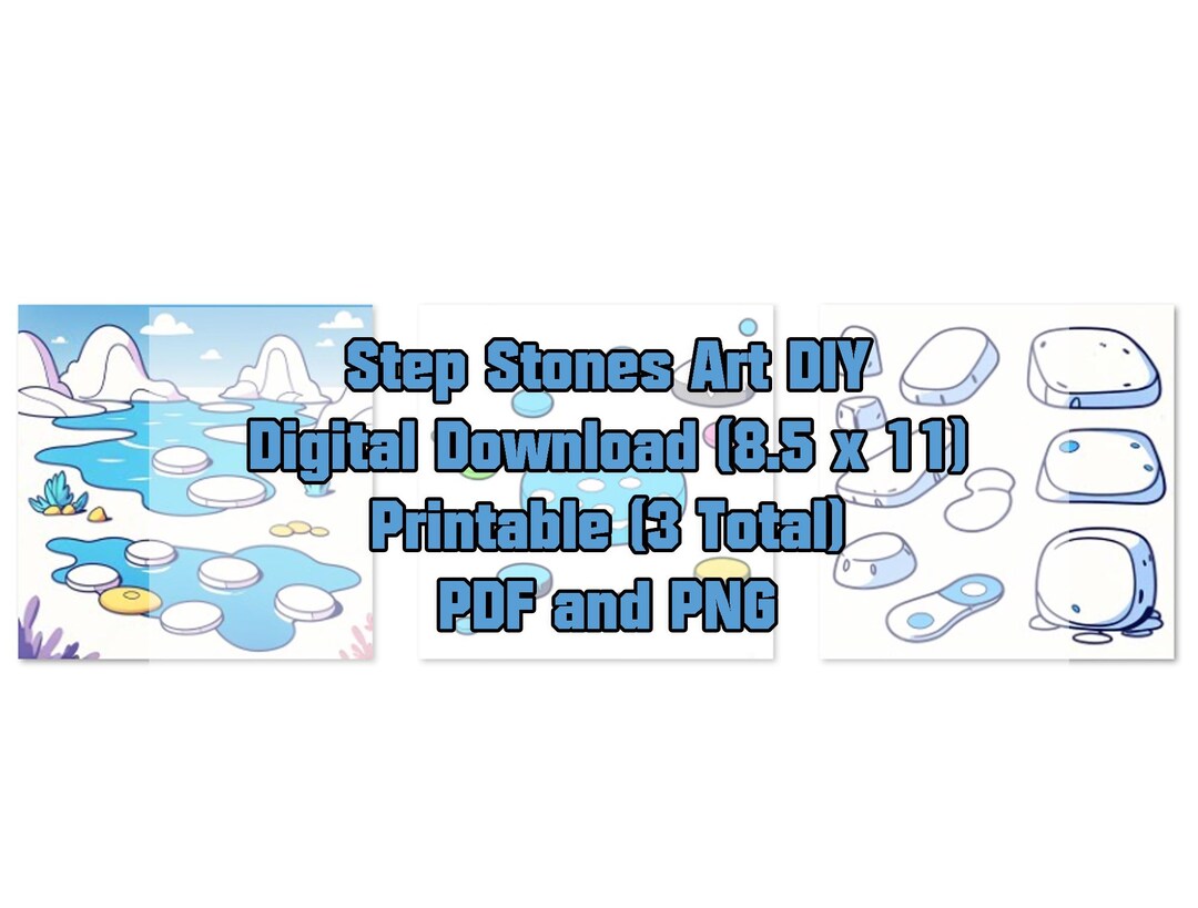 Printable Step Stone Art - DIY - Etsy