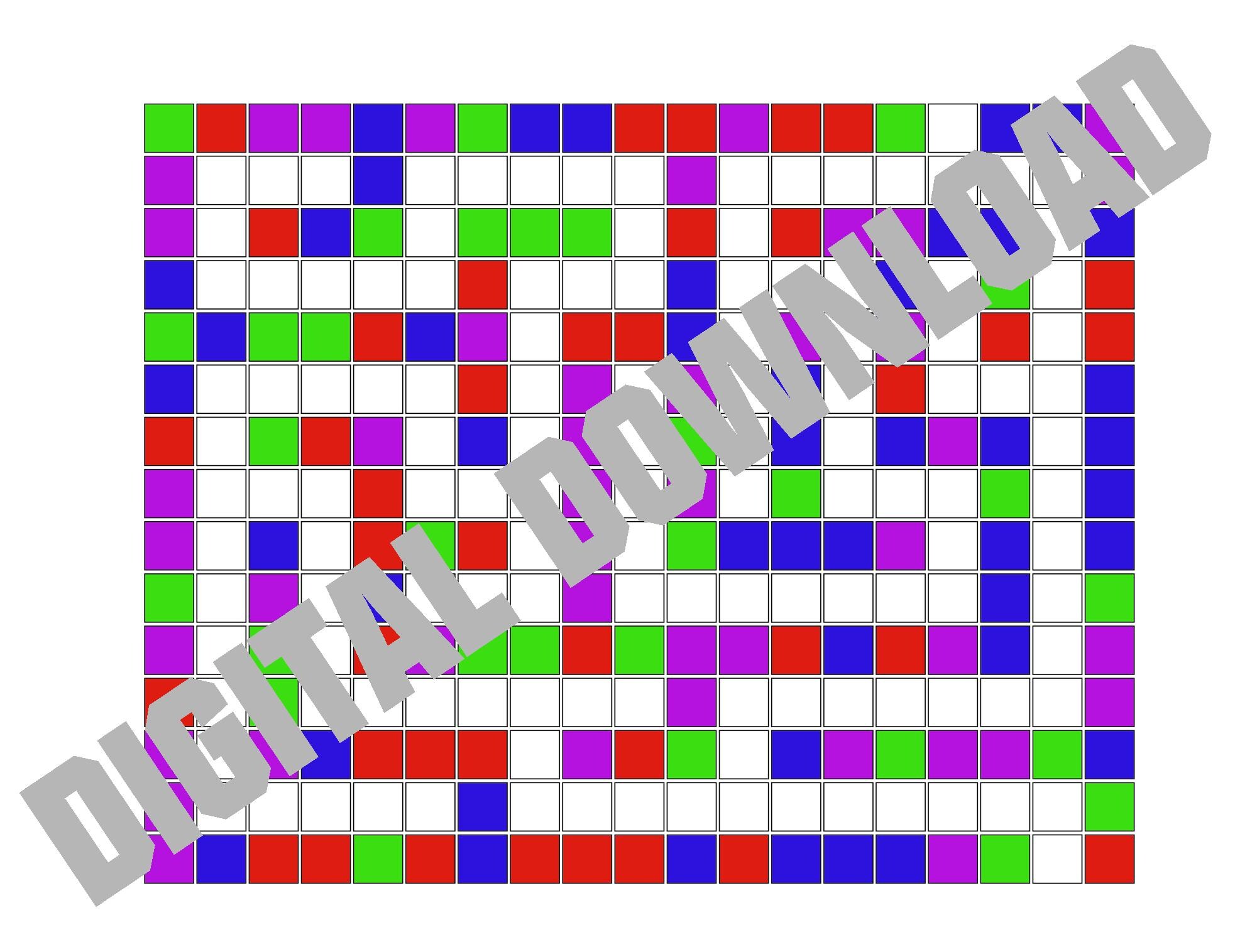 Printable Color Path Maze Template - DIY - Etsy
