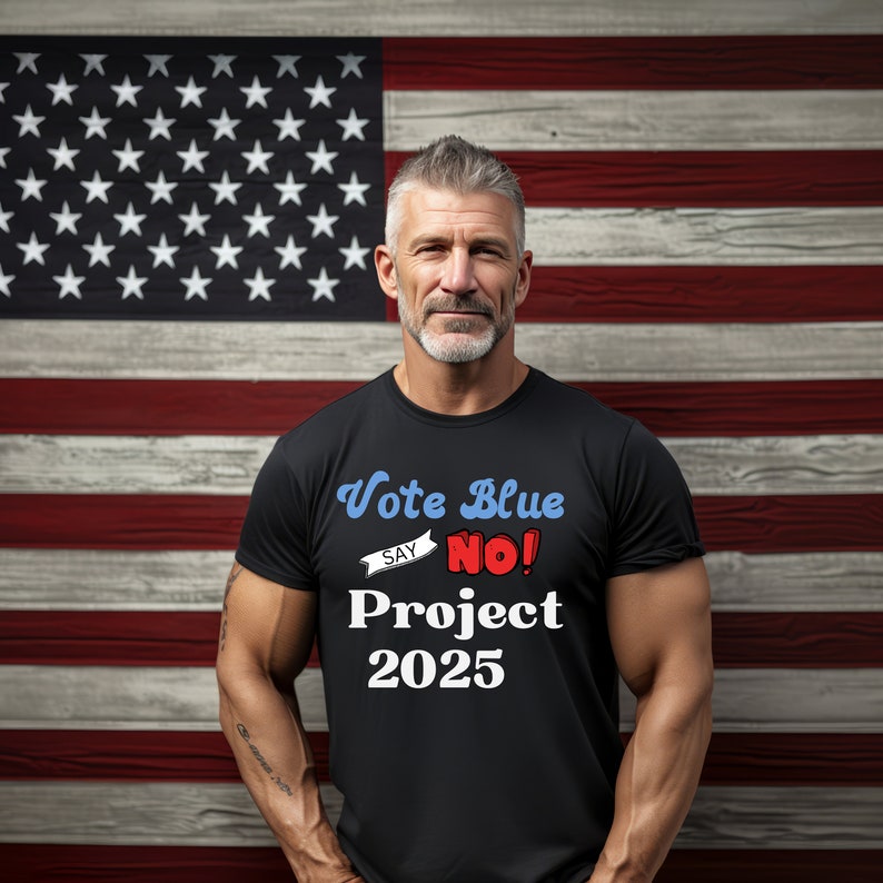 Vote Blue Say No to Project 2025 T-shirt, Project 2025 Tshirt, Pro ...
