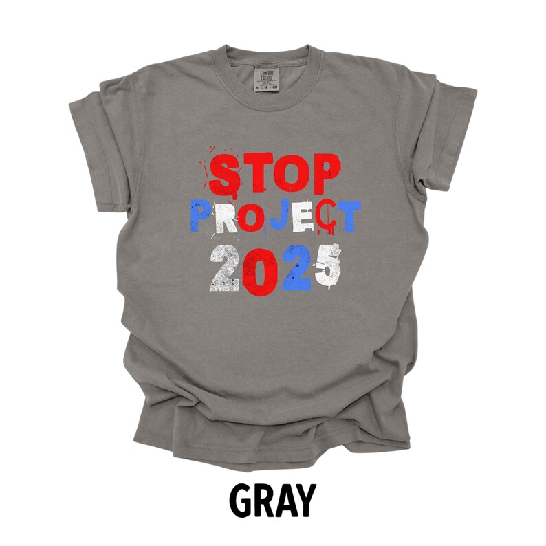Stop Project 2025 T-shirt, Say No to Project 2025 Tshirt, Pro Democracy ...