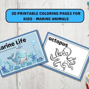 30 Printable Marine Animals Coloring Books for Kids and Toddlers ...