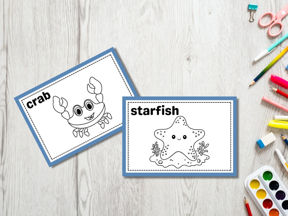 30 Printable Marine Animals Coloring Books for Kids and Toddlers ...