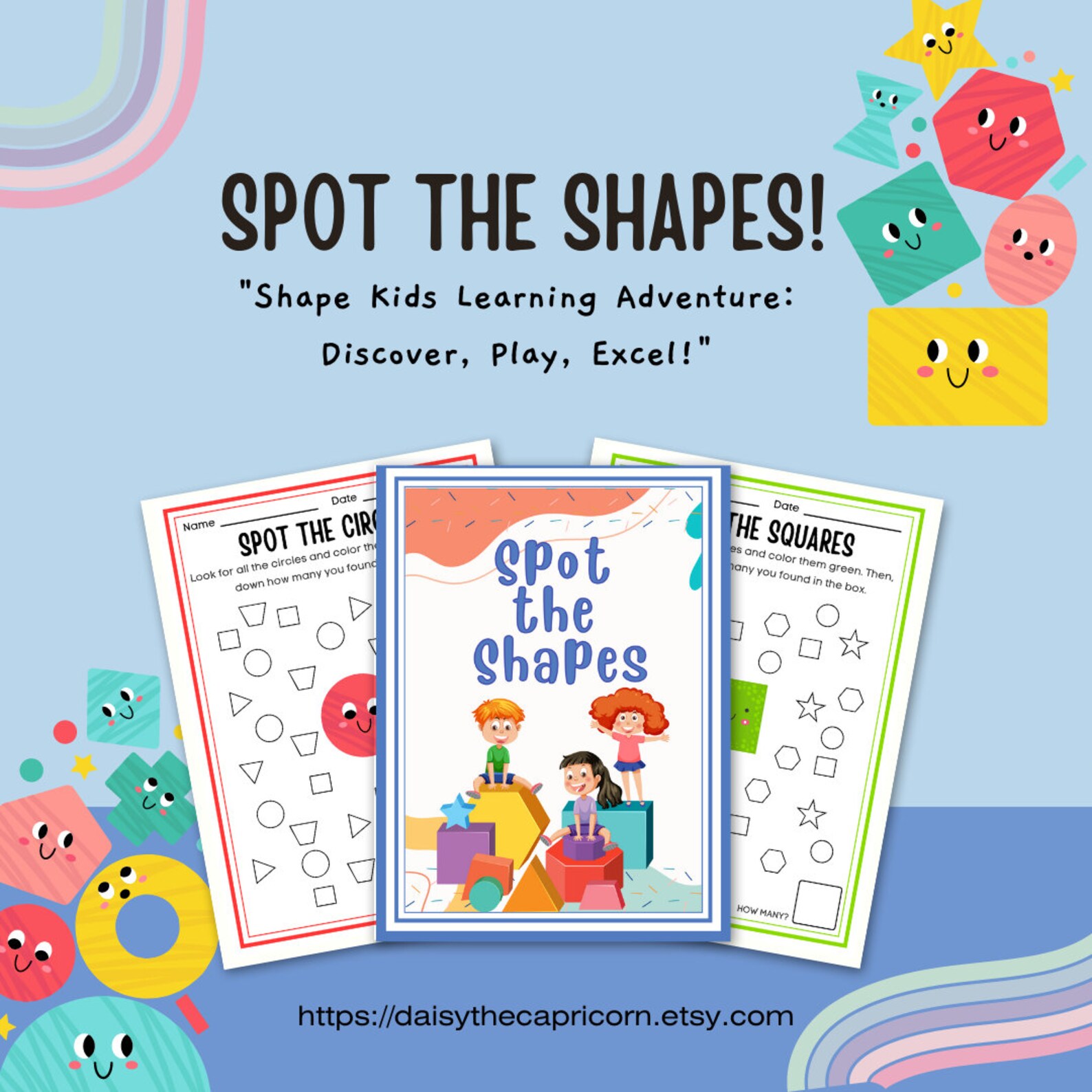 2d Shapes Flashcards Spot the Shapes 2d Shapes Activities Printable 2d ...